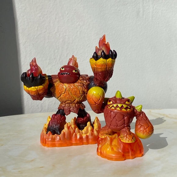 Toys | Skylanders Giants Hot Head And Lava Lance Eruptor Activision ...